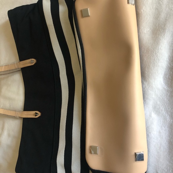 Stella & Dot | Bags | Nwt Stella Dot Hudson Black And Cream Large Tote ...
